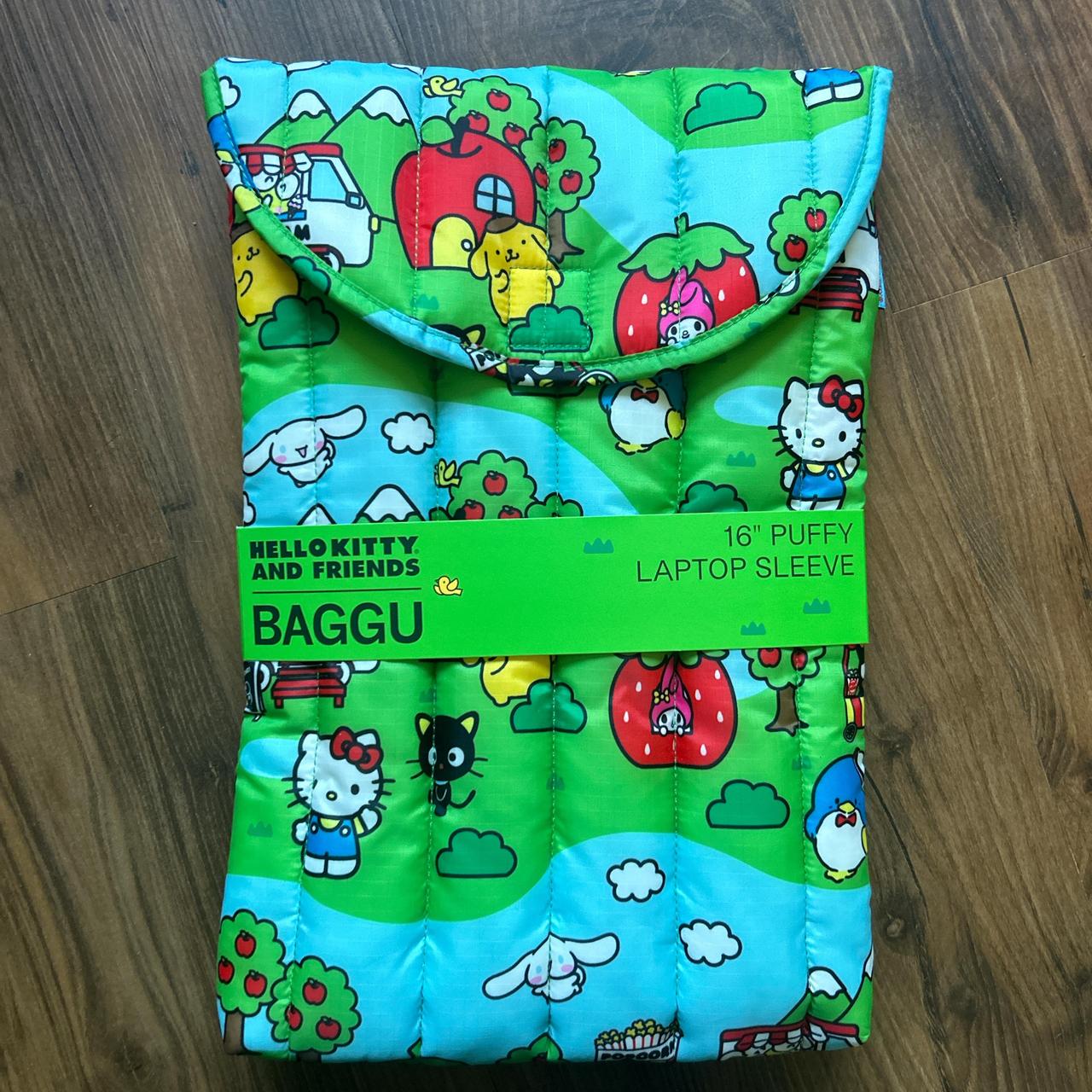 hello kitty sanrio 16” puffy laptop sleeve 🍎... - Depop