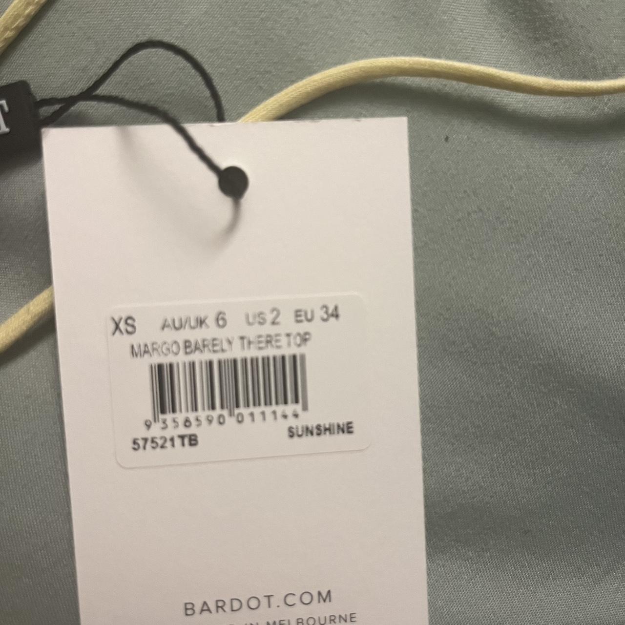 Bardot yellow backless top - Depop