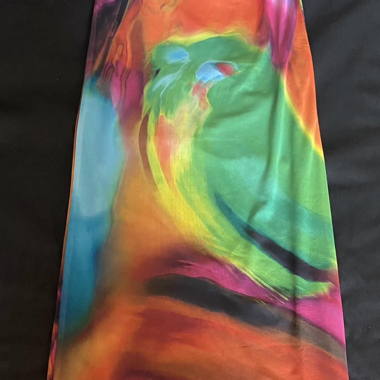 Zara multi colored dress. Size small. Worn... - Depop