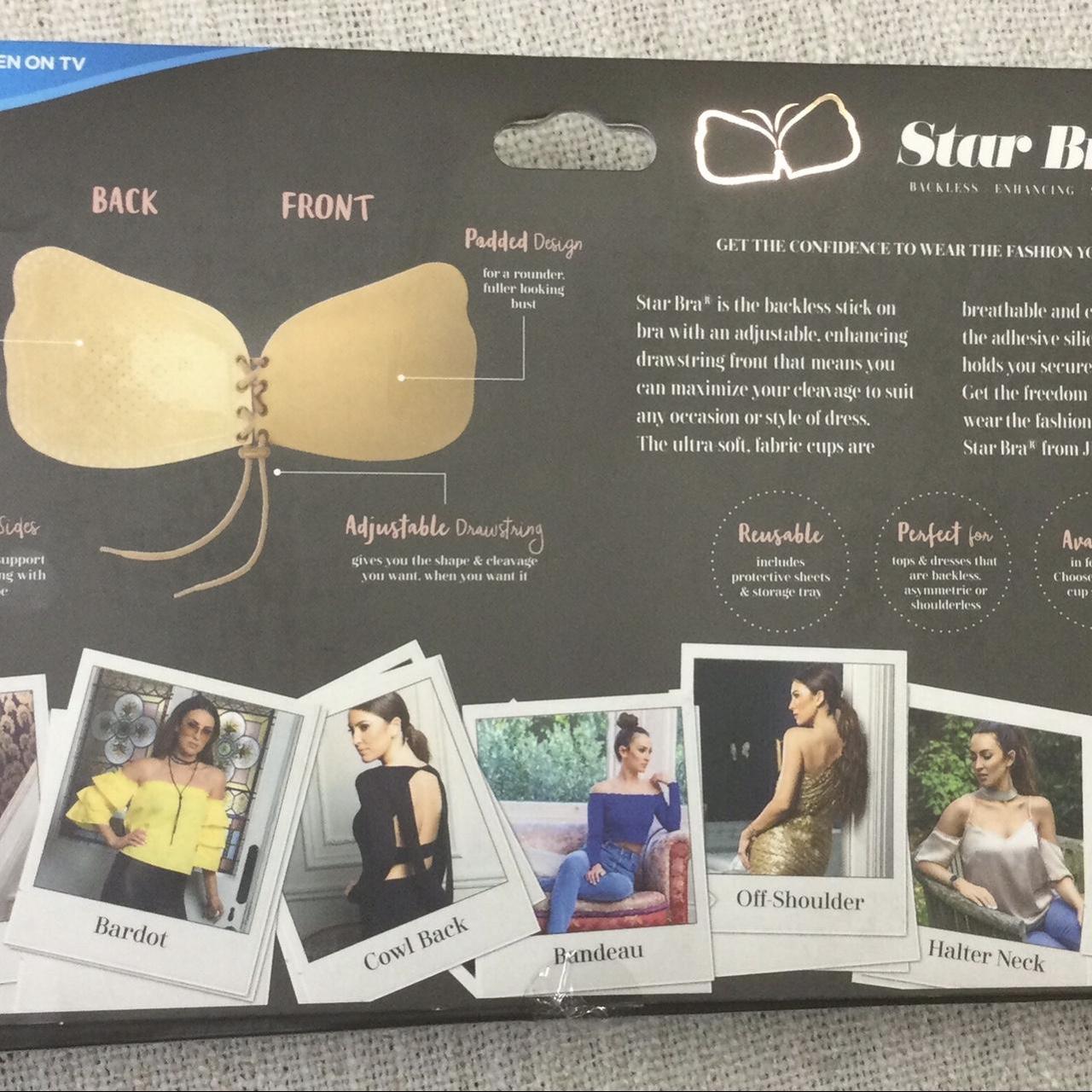 Star Bra Backless Enhancing Stick on Get the... - Depop