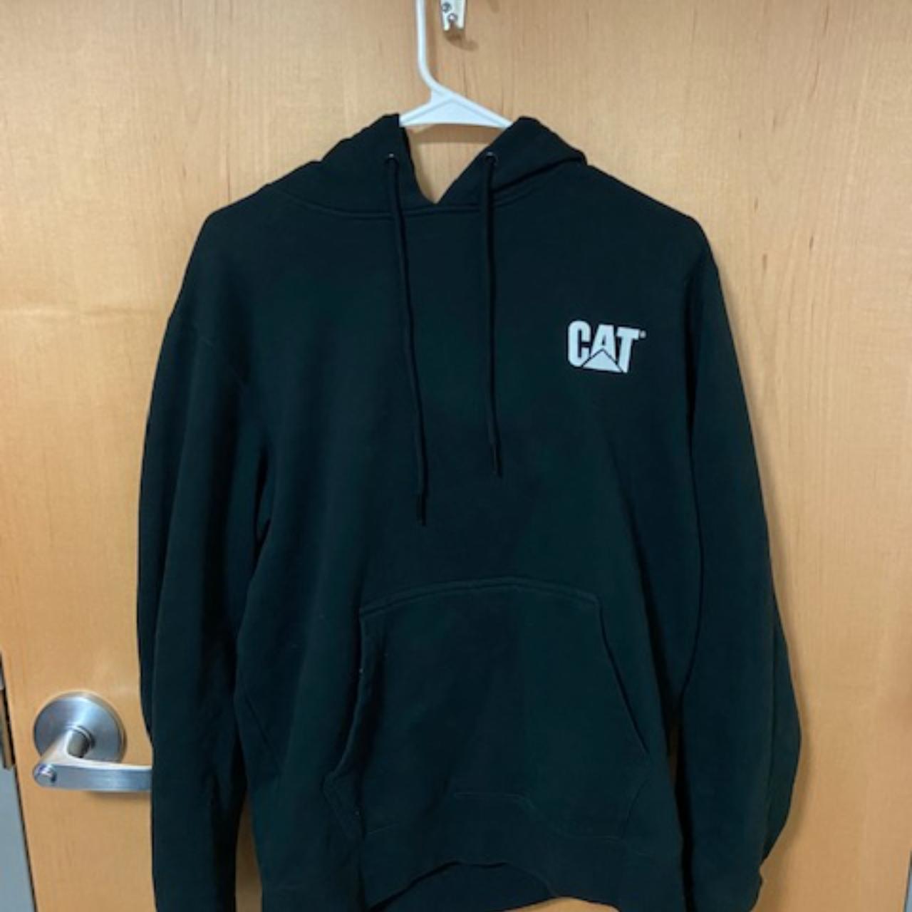 Black CAT Hoodie - Depop