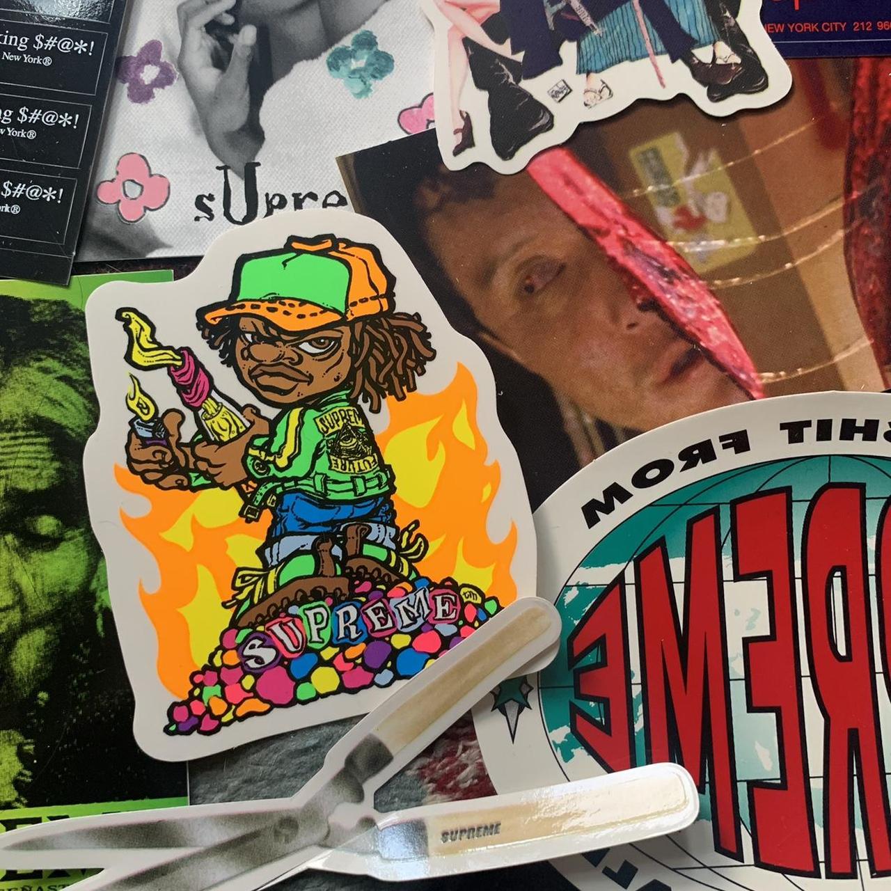SUPREME STICKER PACK 3: 20 assorted supreme... - Depop