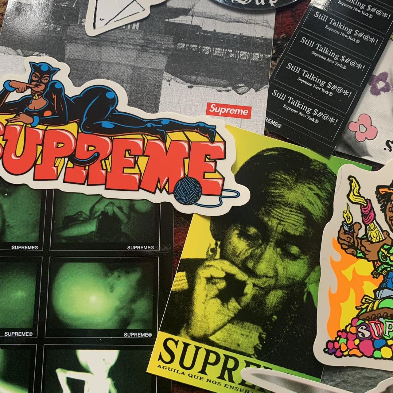 SUPREME STICKER PACK 3: 20 assorted supreme... - Depop