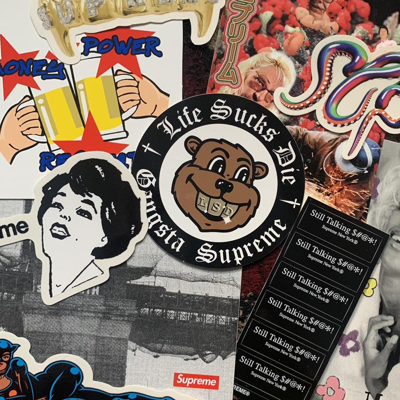 SUPREME STICKER PACK 3: 20 assorted supreme... - Depop