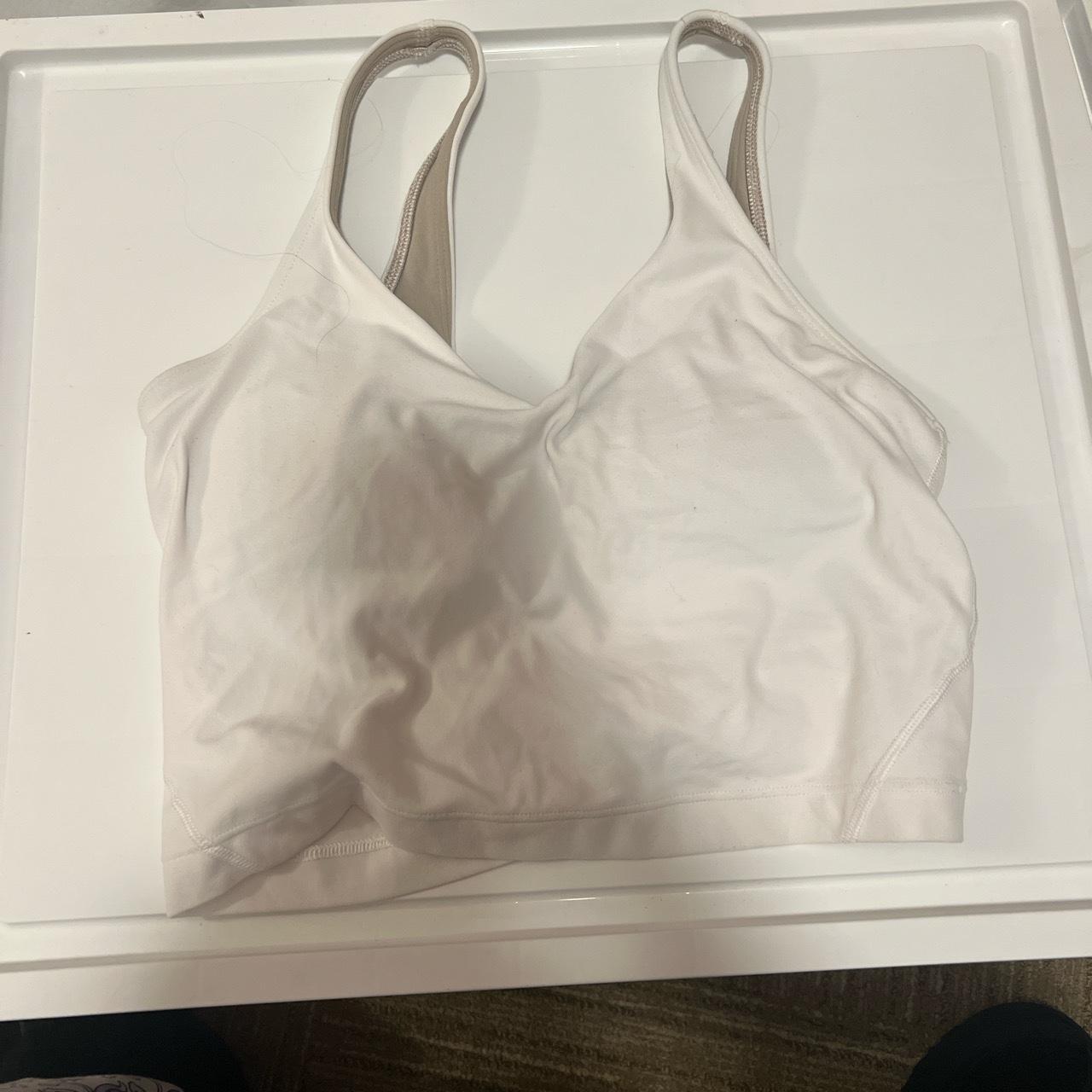 Lululemon white align tank top size 4 - Depop