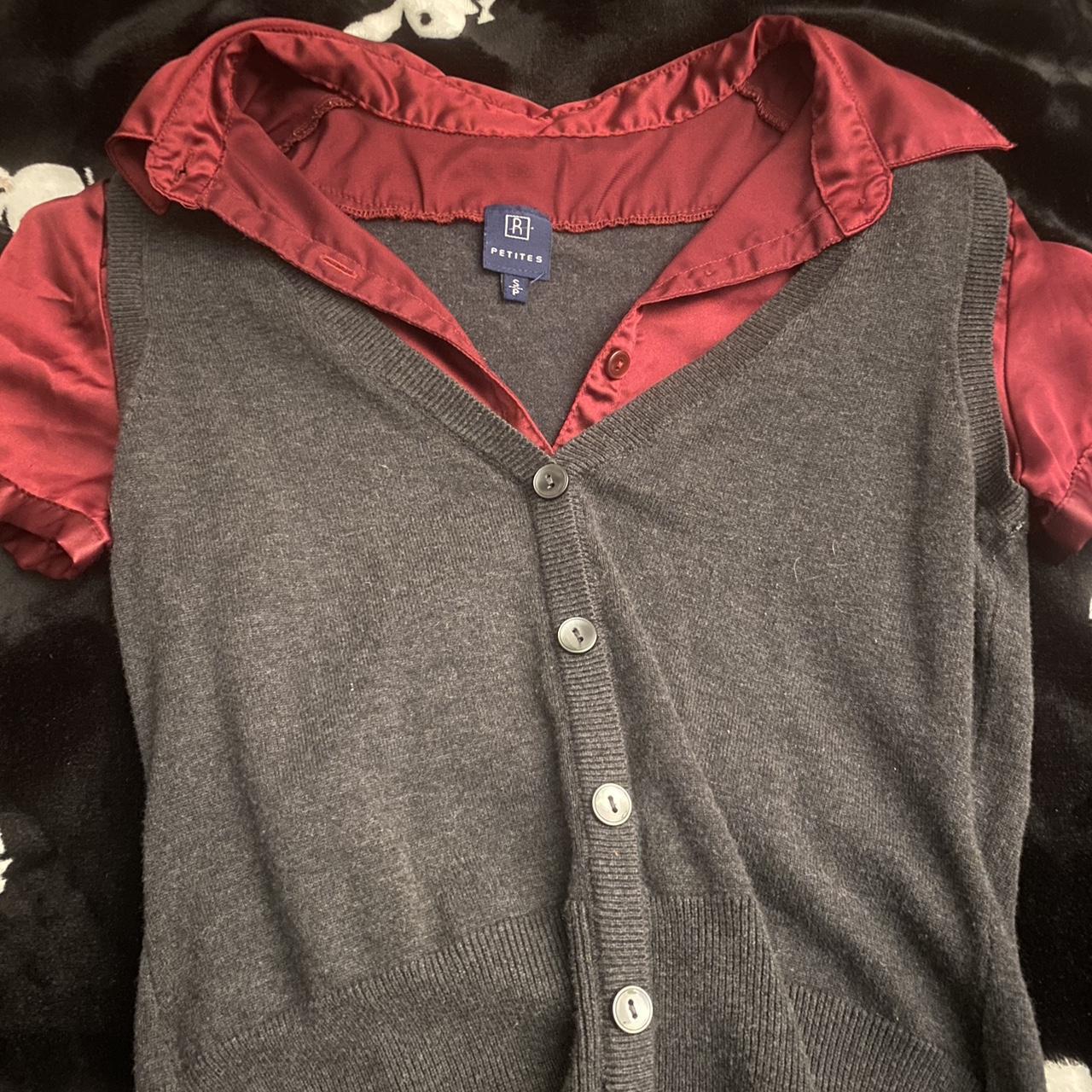 super cute button up tee - Depop