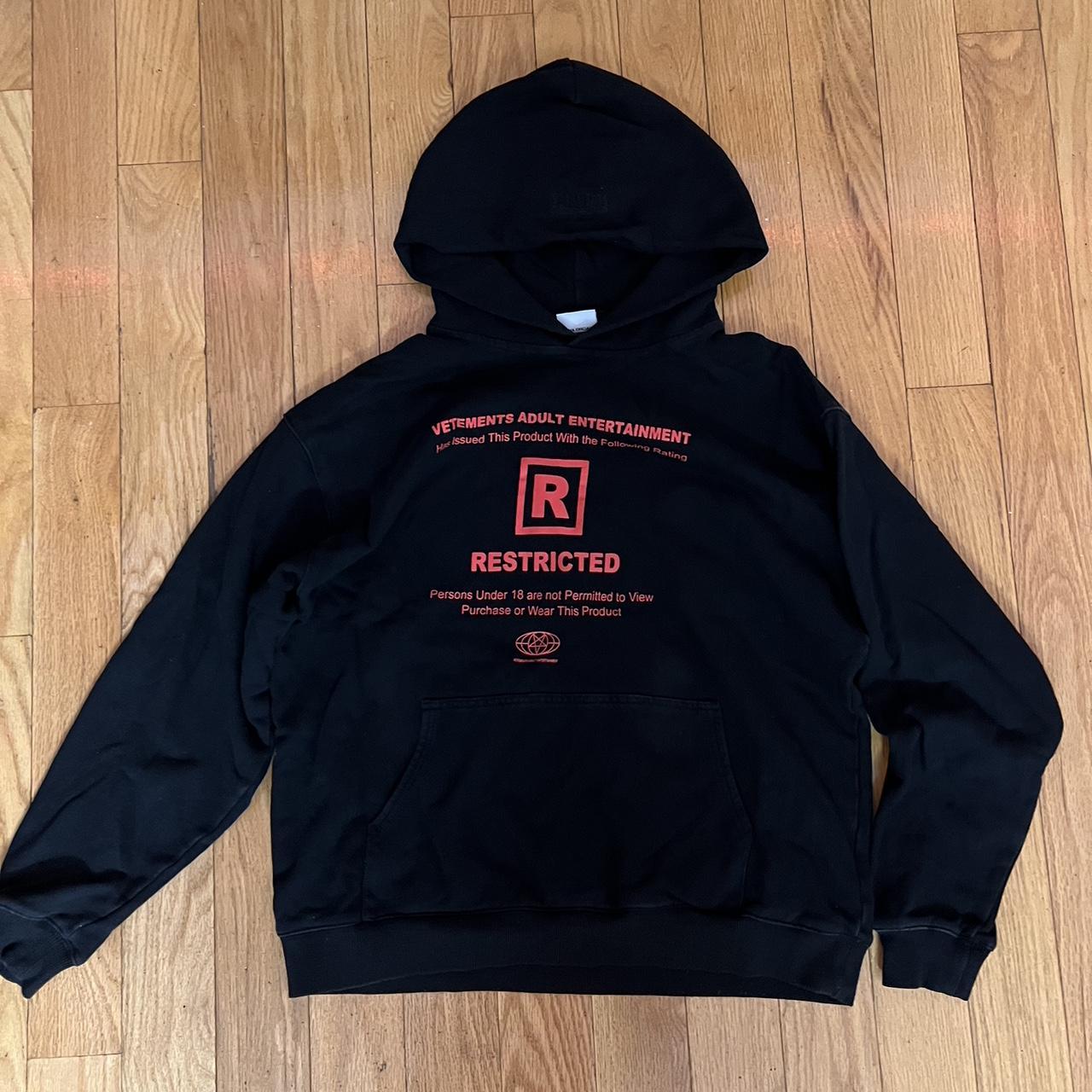 Vetements Rated R hoodie Size S fits like a tts... - Depop