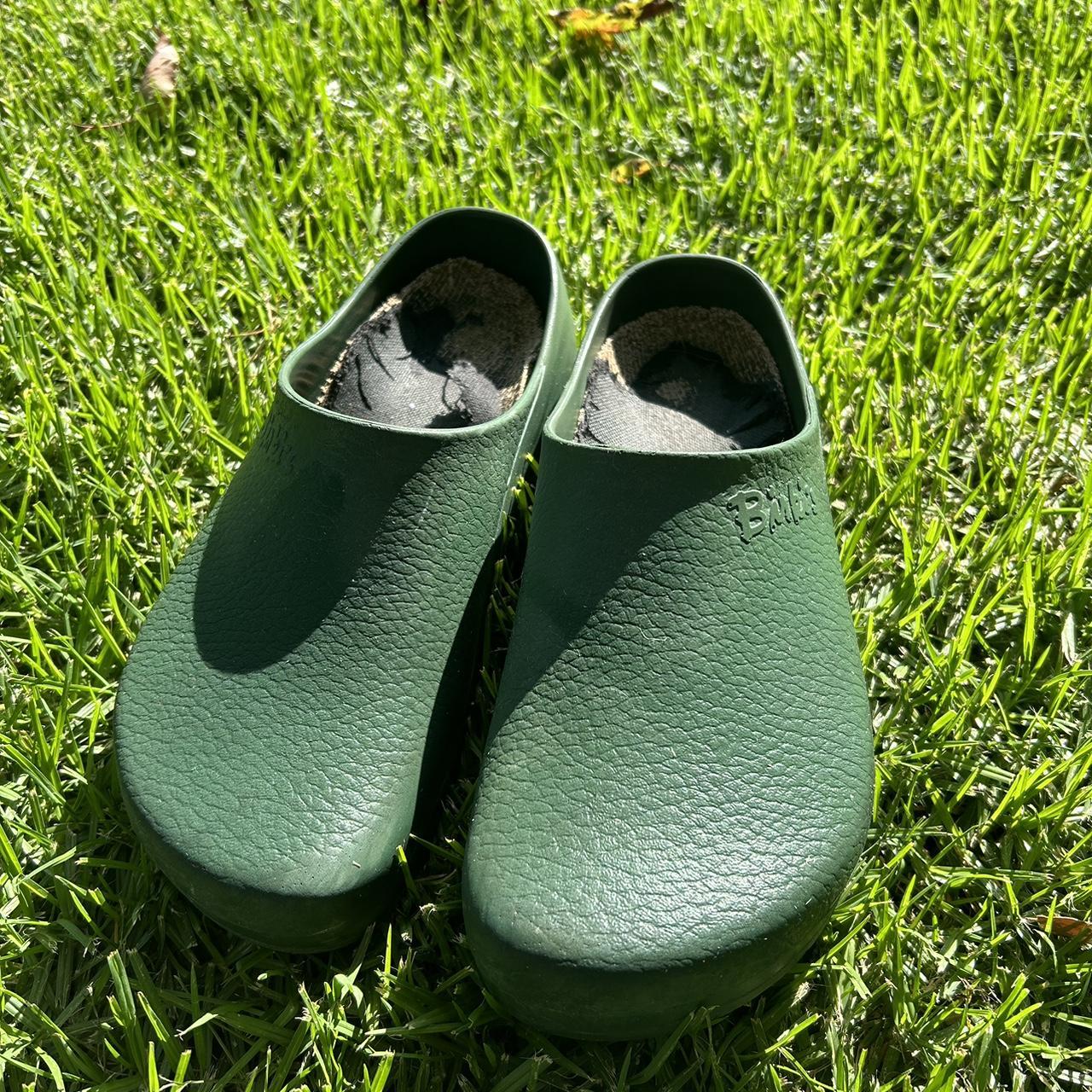 Green Birkin Clogs Great condition with worn in... - Depop