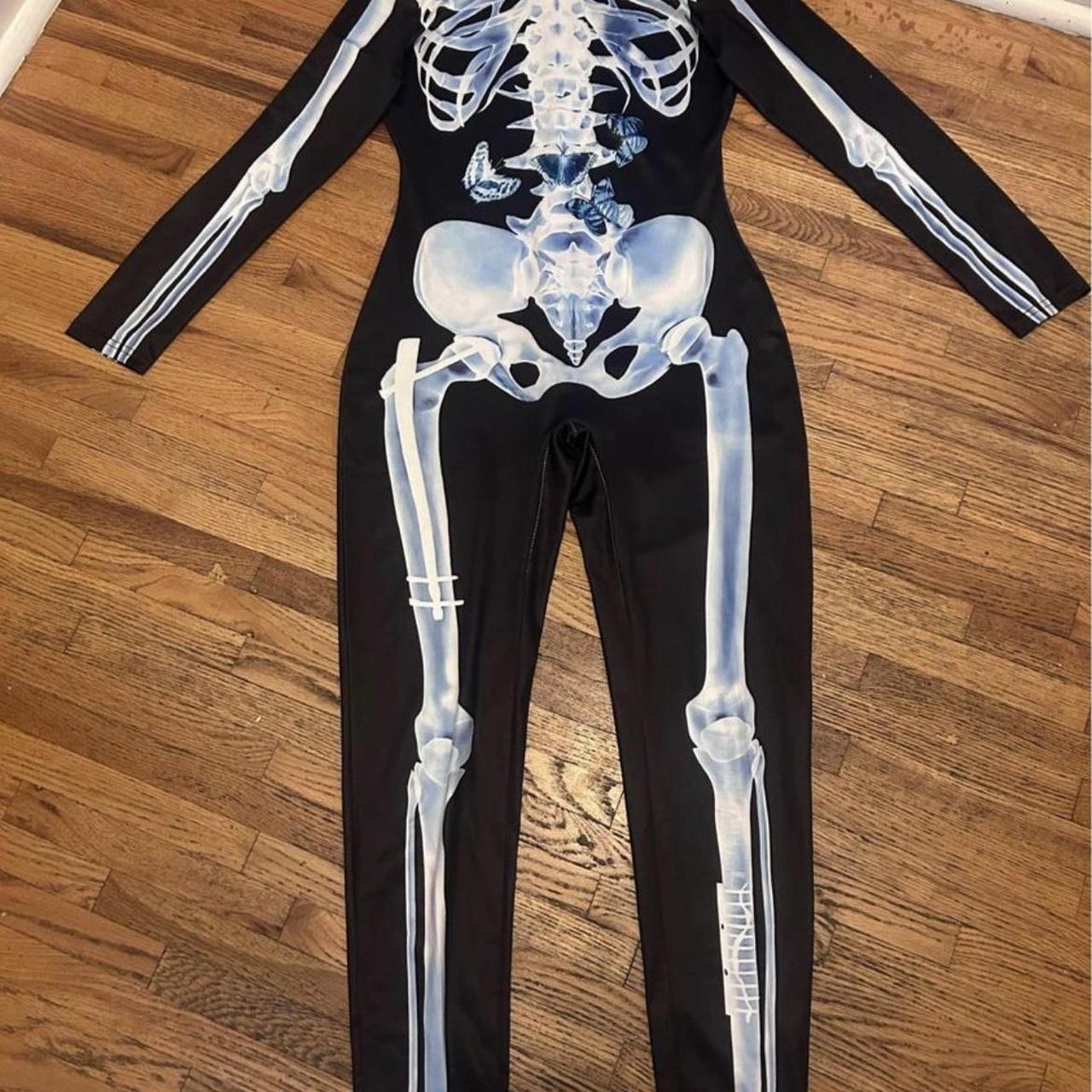 Vouge Gadget Skeleton Costume worn for a few hours... - Depop