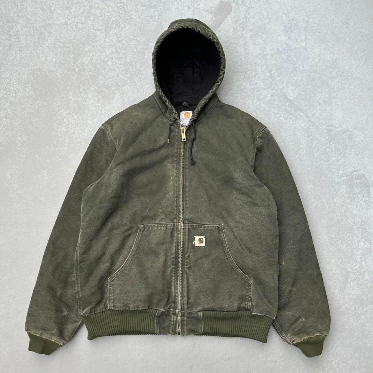 Carhartt Active Jacket J130 MOS Moss Green - Depop