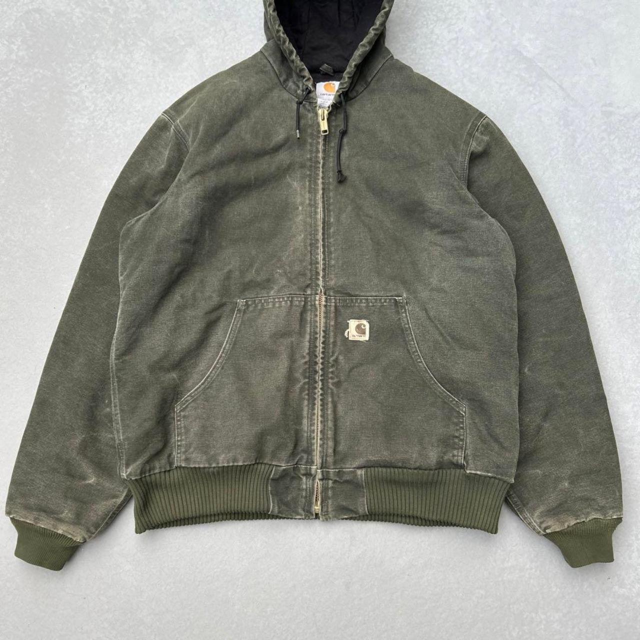Carhartt Active Jacket J130 MOS Moss Green - Depop