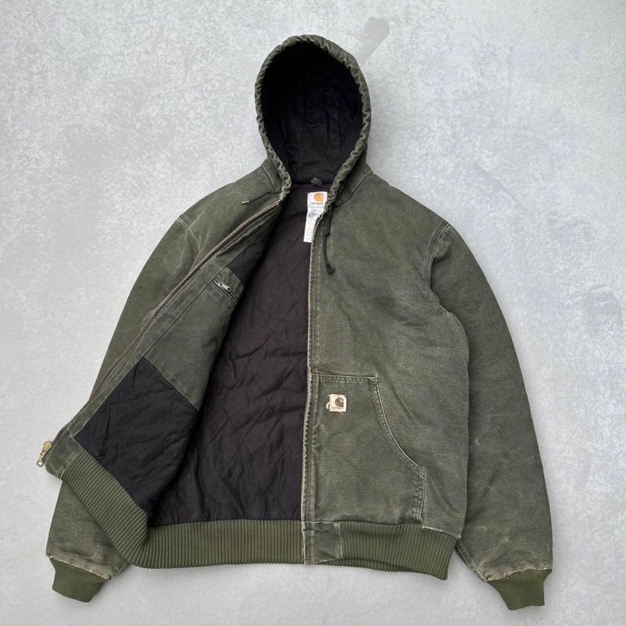 Carhartt Active Jacket J130 MOS Moss Green - Depop