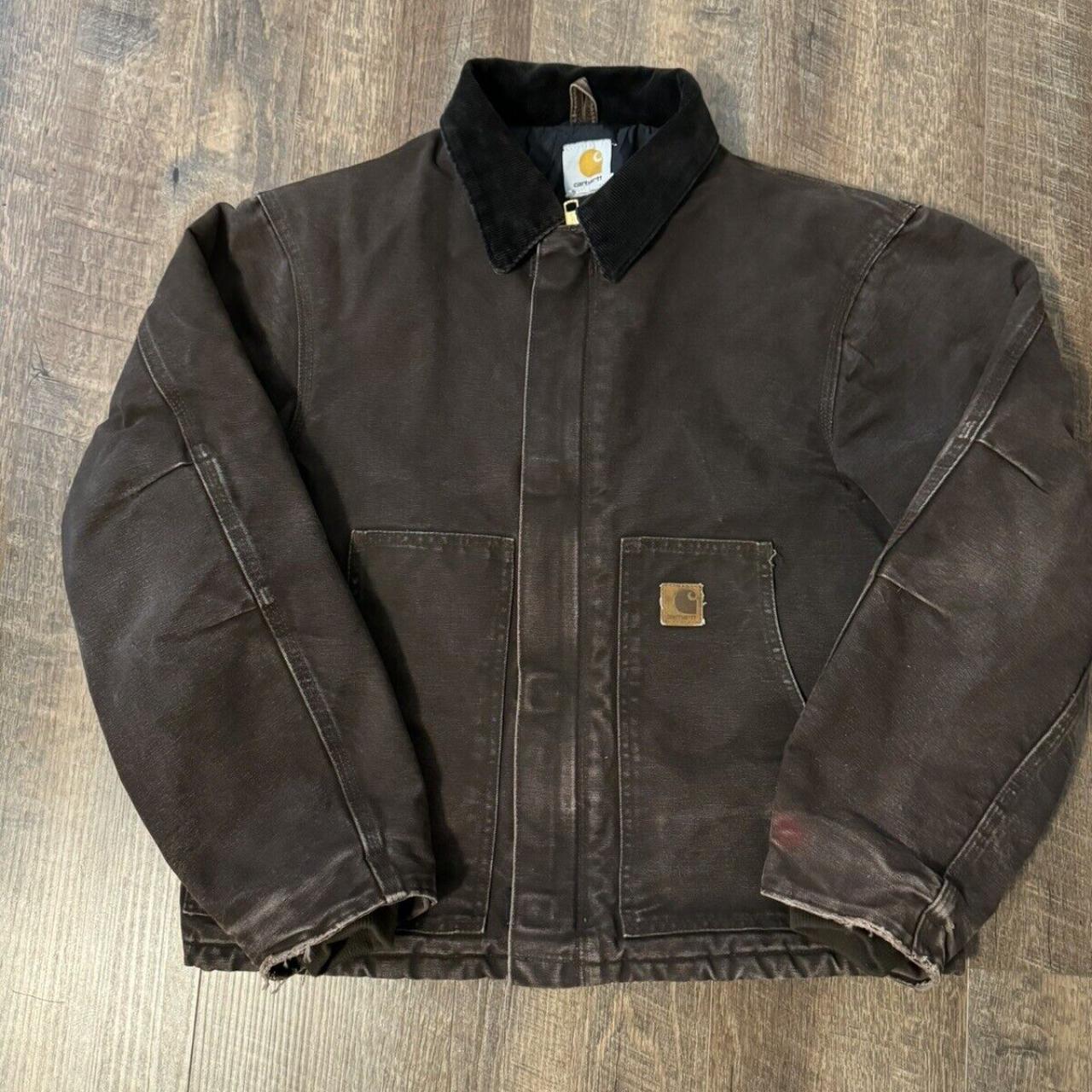 Vintage Carhartt Arctic Jacket Detroit Quilt Lined... - Depop