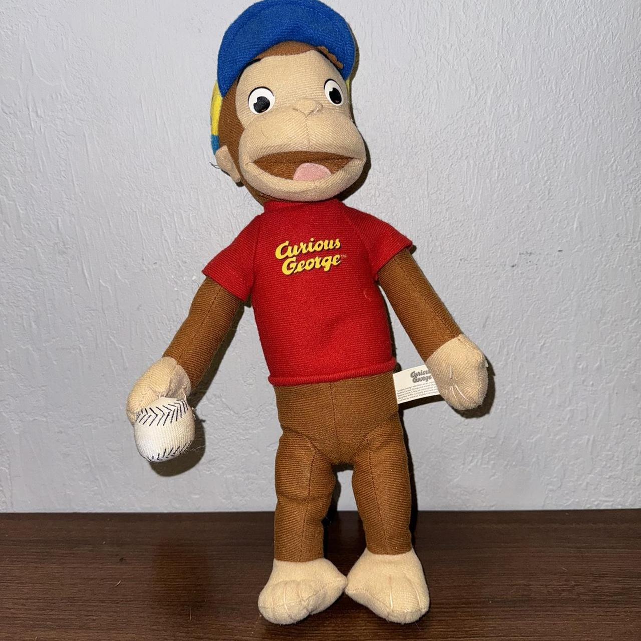 Curious George Baseball Legend with Hat - Depop