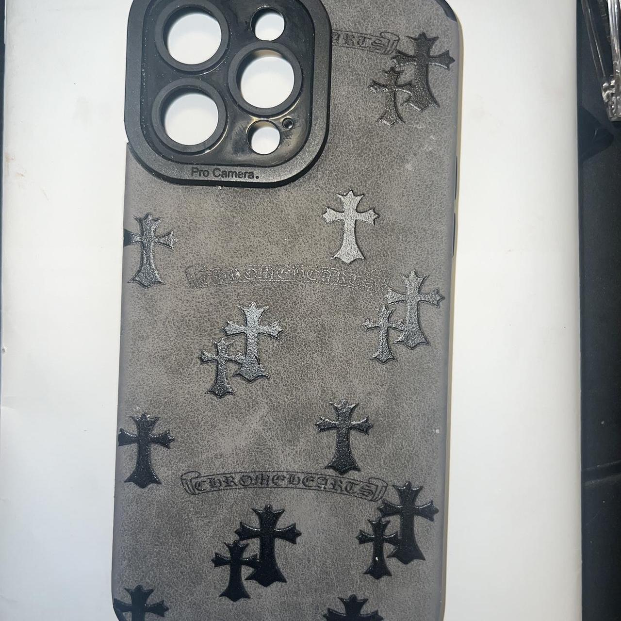 CHROME HEARTS IPHONE CASE -IPHONE 14 PRO MAX... - Depop