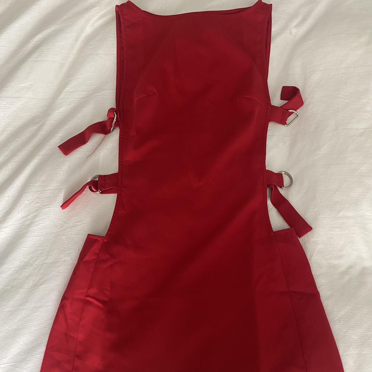 Red pepper mayo dress with open sides. Wore once to... - Depop