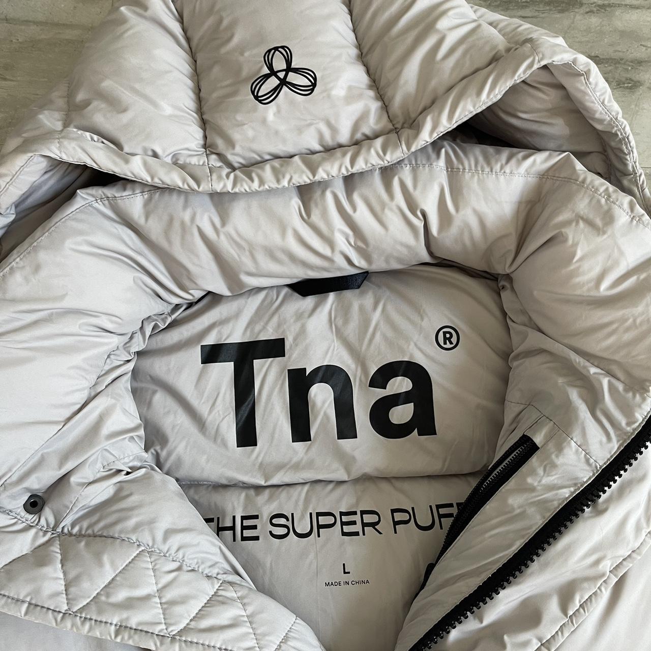 TNA super puff shorty in halation grey in excellent... - Depop