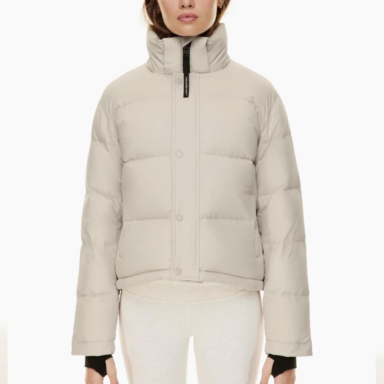 TNA super puff shorty in halation grey in excellent... - Depop