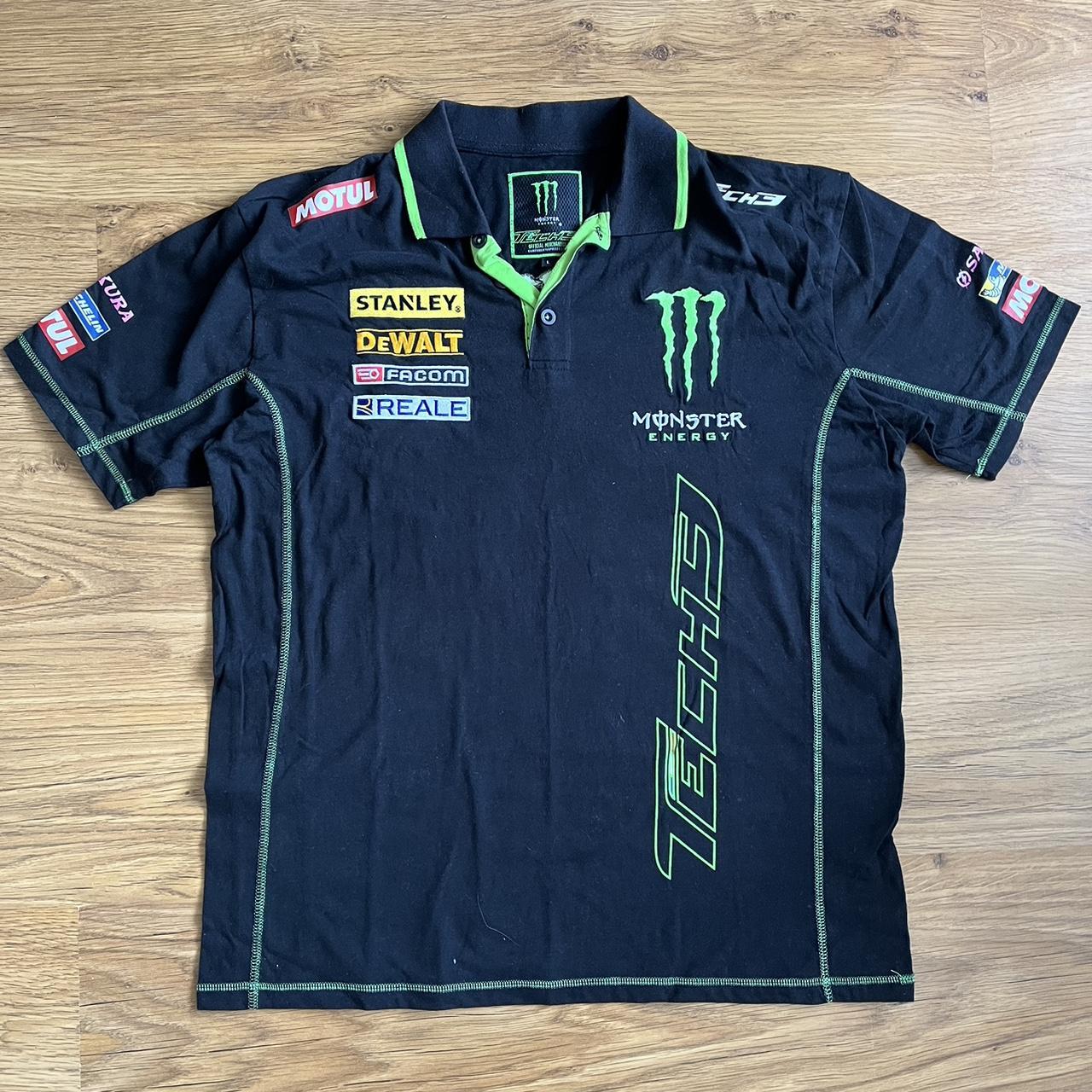Monster energy team Ken Block polo T-shirt Size... - Depop