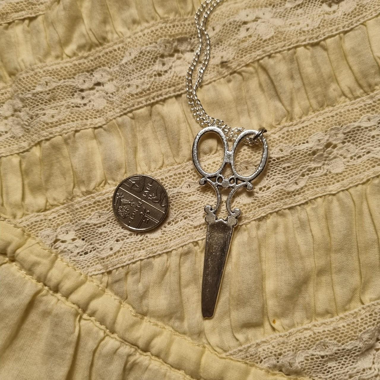 Scissor necklace gothic whimsygoth fairy steampunk... | Depop