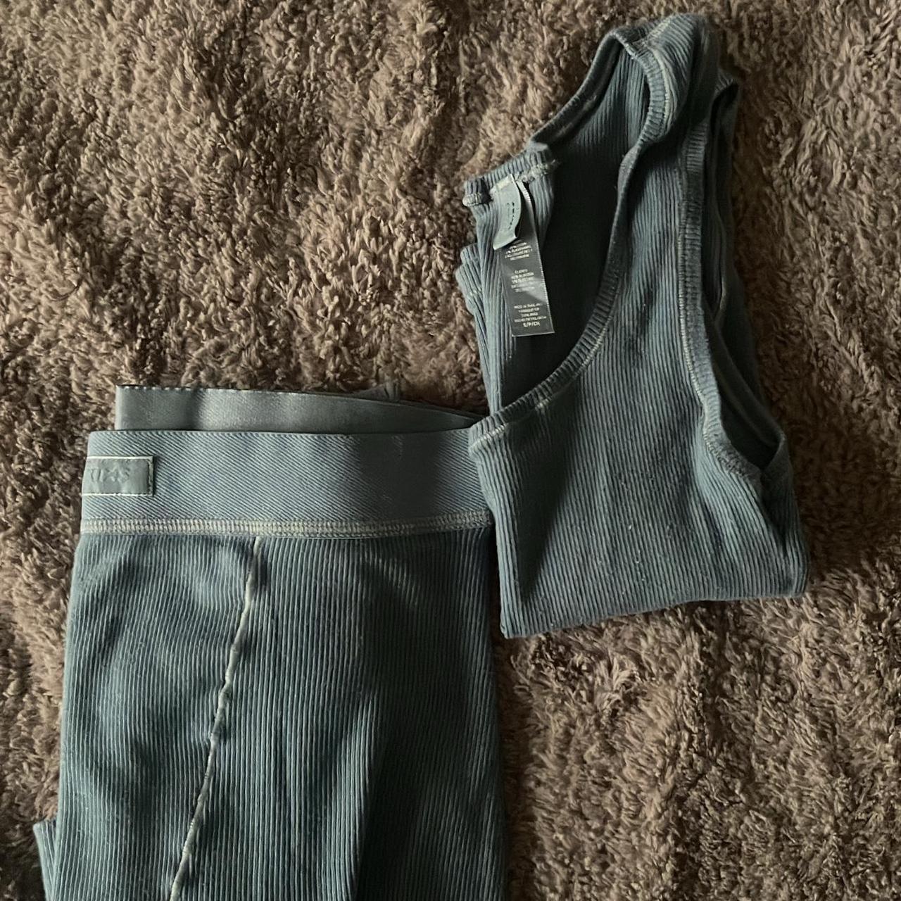 Skims Kyanite Set Size Small Cotton Rib Boxer... - Depop