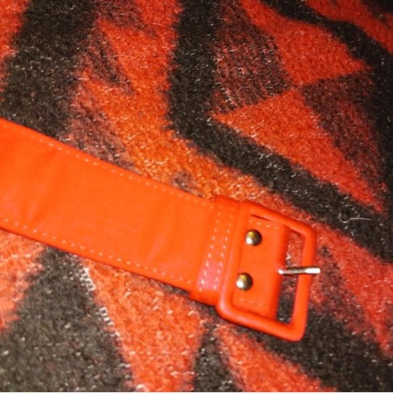 Vintage red fabric belt XL 45.5 - Depop
