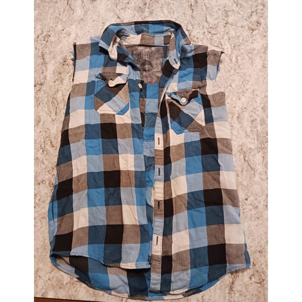 Slade Wilder upcycled flannel cutoff sleeves... - Depop