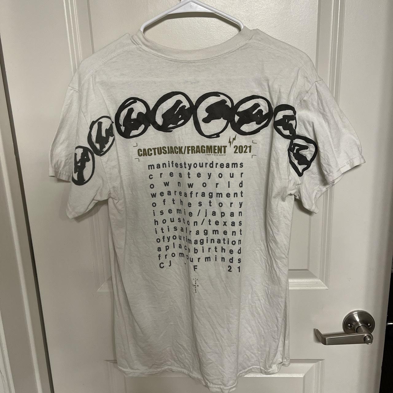 cactus Jack, fragment T-shirt size small - Depop
