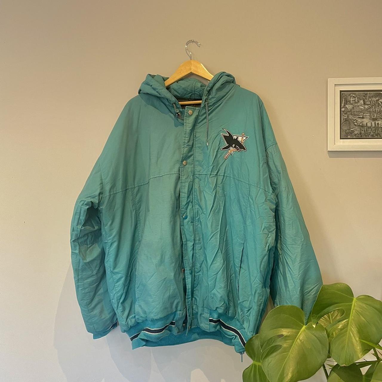San Jose Sharks Vintage NHL Jacket. XL - I’m 5”10... - Depop