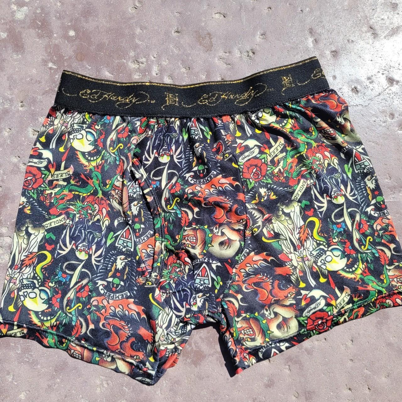 Y2K ED HARDY Boxer Briefs Never worn Tagged Size... - Depop