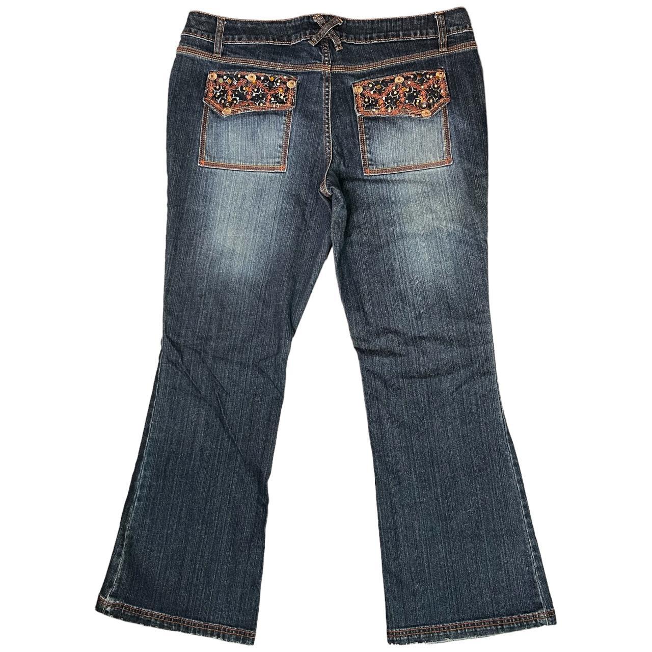 Y2K Flare Jeans Pocket Design 2000s Flare Jeans,... - Depop