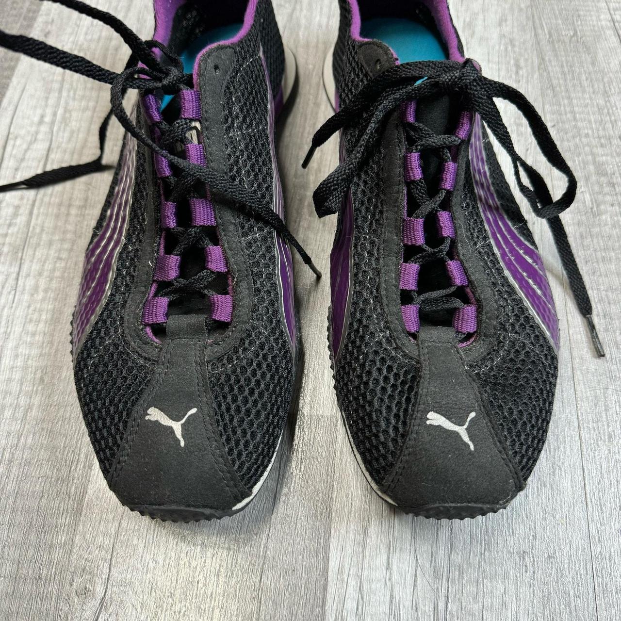 Puma Black Purple Balletcore Blokette Sneakers US... - Depop