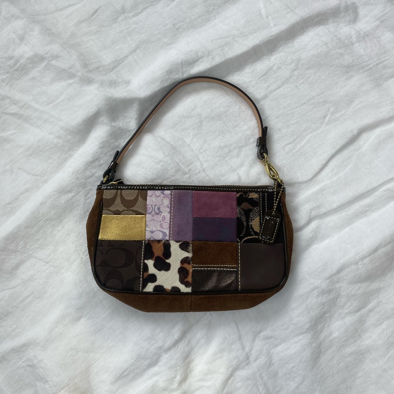 vintage COACH Legacy Holiday Patchwork Demi Wristlet... - Depop