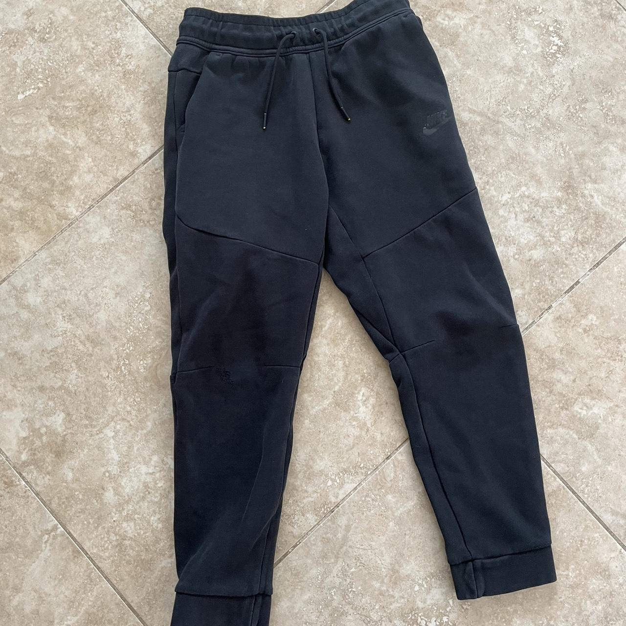 Nike tech sweats SIZE - youth large Color - black - Depop