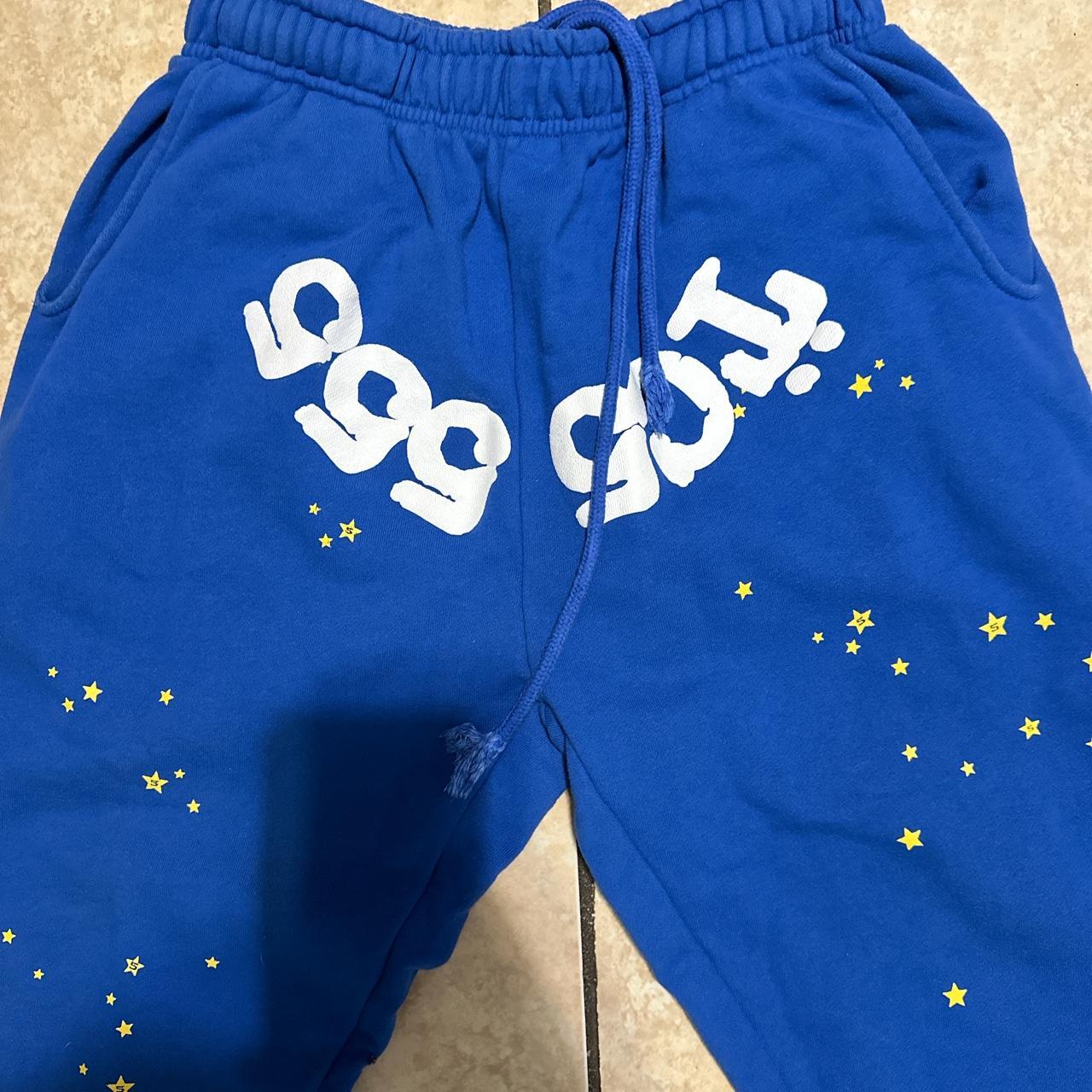 Spider Worldwide Men's Blue Joggers-tracksuits | Depop