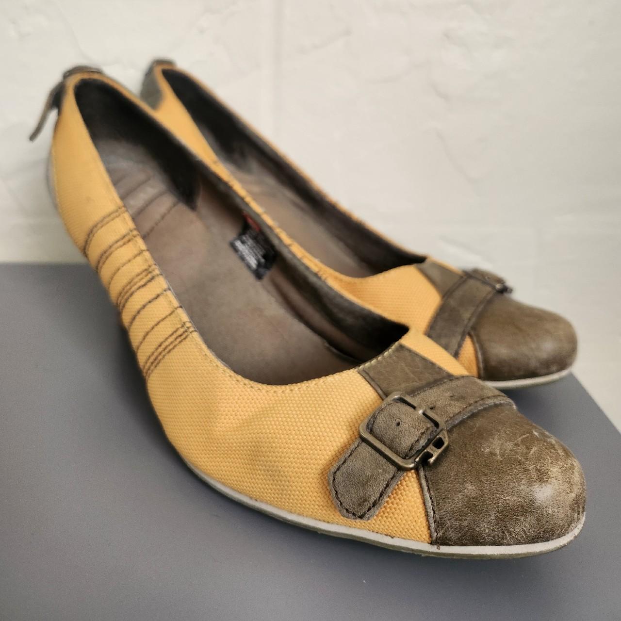 Diesel Heels Vintage Yellow and green with cool... - Depop