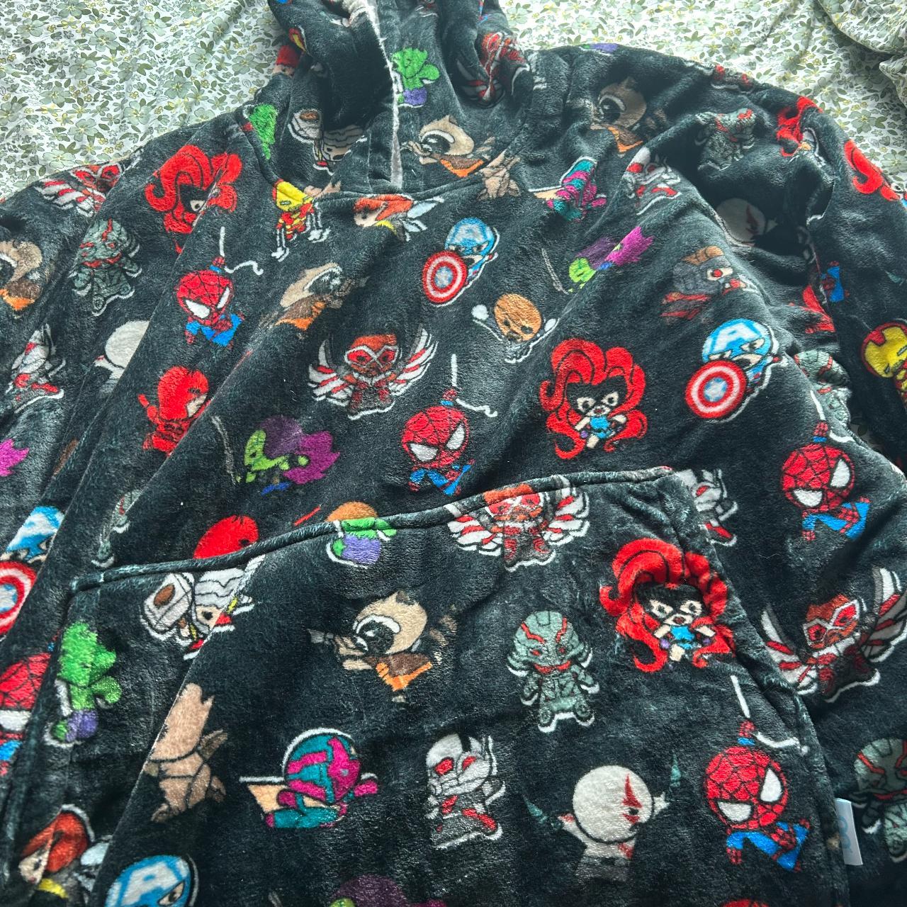 MARVEL AVENGERS OODIE Worn once. Warm sherpa fleece... - Depop