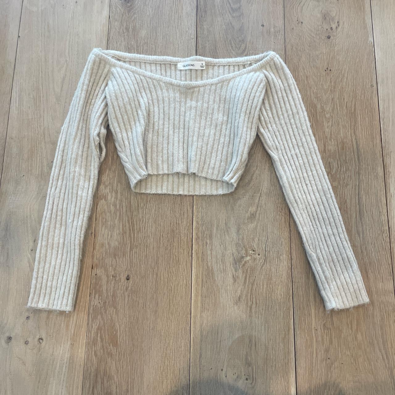 Glassons off the shoulder knit! only worn once but... - Depop