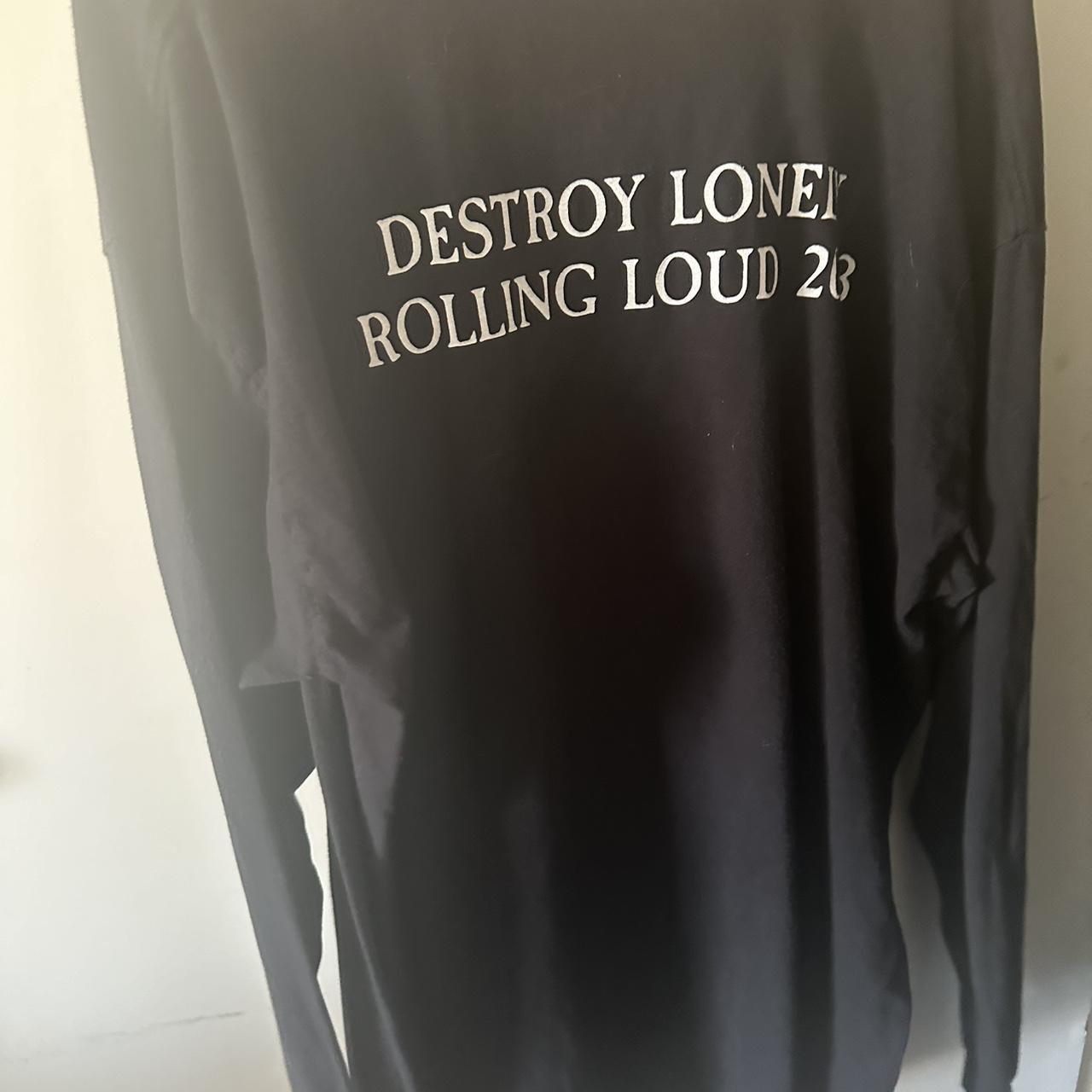 destroy lonely rolling loud long sleeve xxl... - Depop