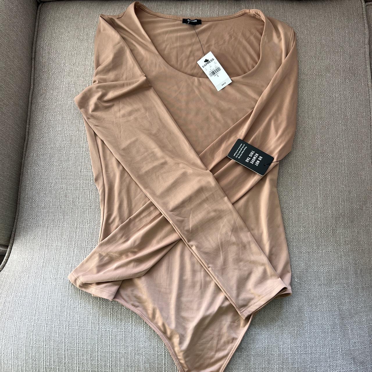 Express Tan body suit. Never worn. Tags Very soft... - Depop