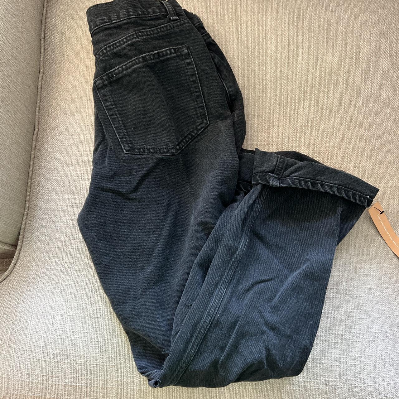 Reformation Black ripped jeans. Straight cut. Never... - Depop