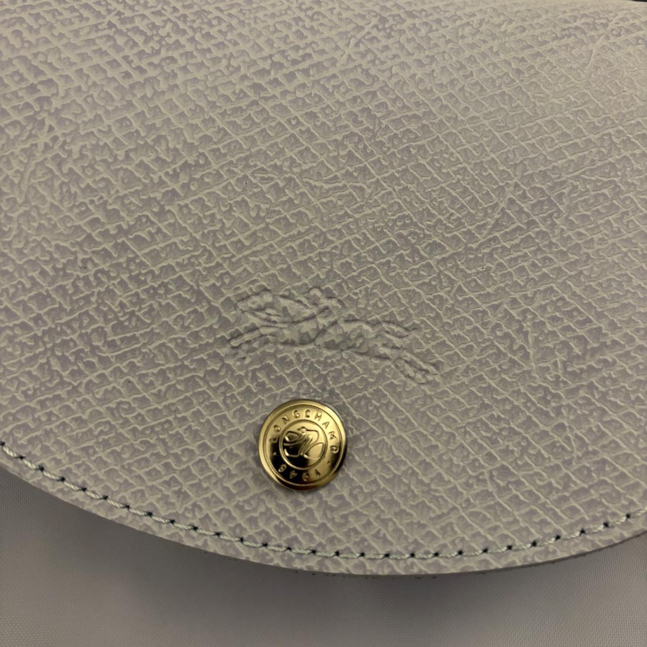 Longchamp le pliage backpack in sky-blue... - Depop