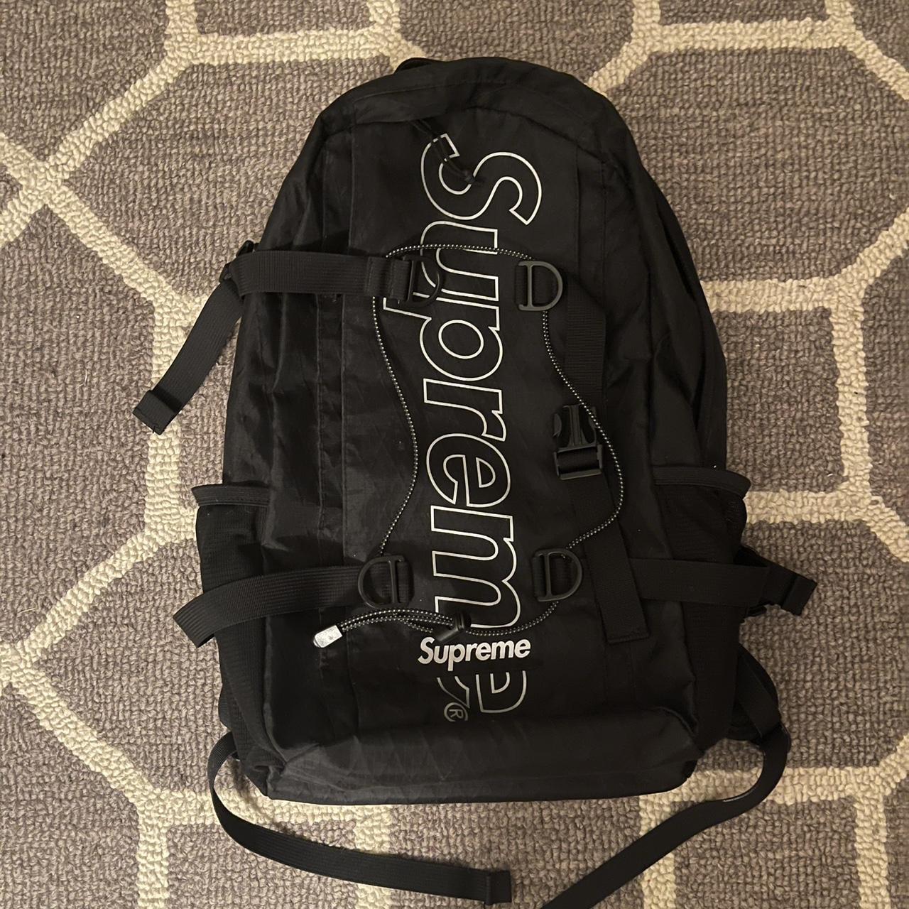 Supreme Black Backpack from FW18 season. Note -... - Depop