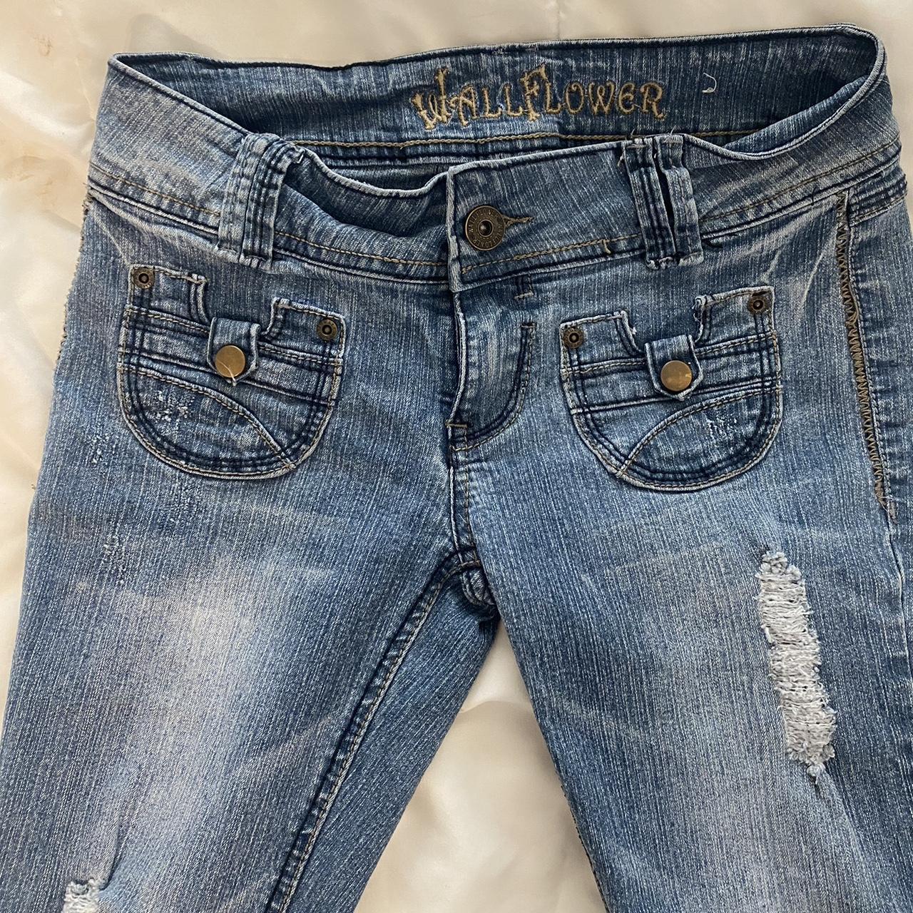 Distressed Wallflower jeans Low rise Super cute and... - Depop