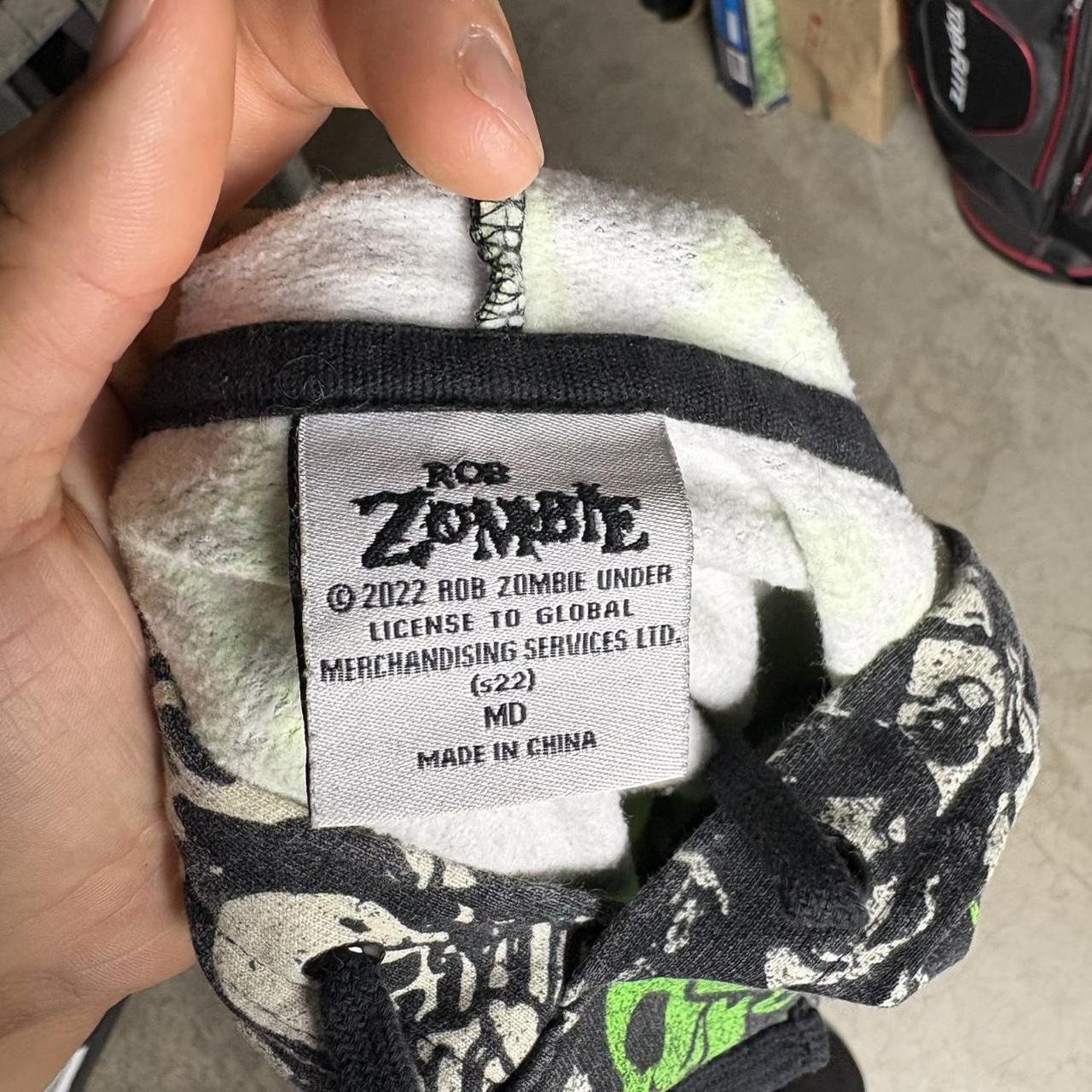 Vintage 90s y2k Rob zombie AOP grunge skater rock... | Depop