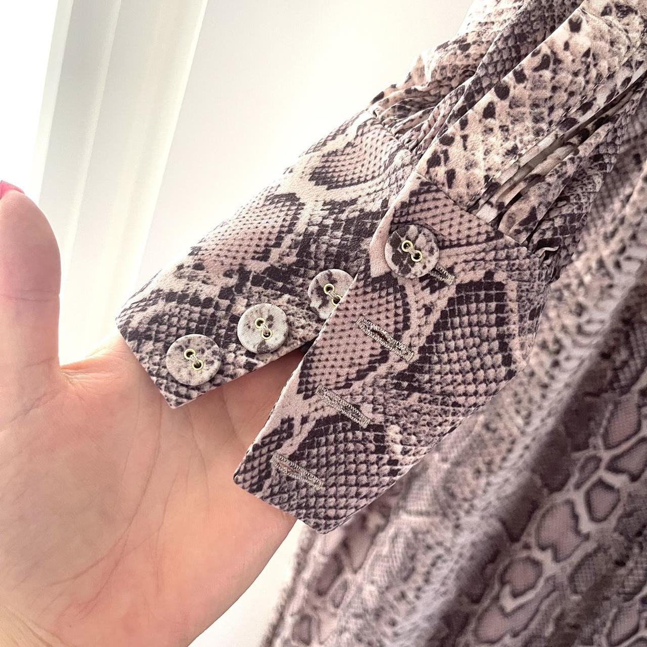 Zimmermann snake print silk jumpsuit Size 1 *Note... - Depop