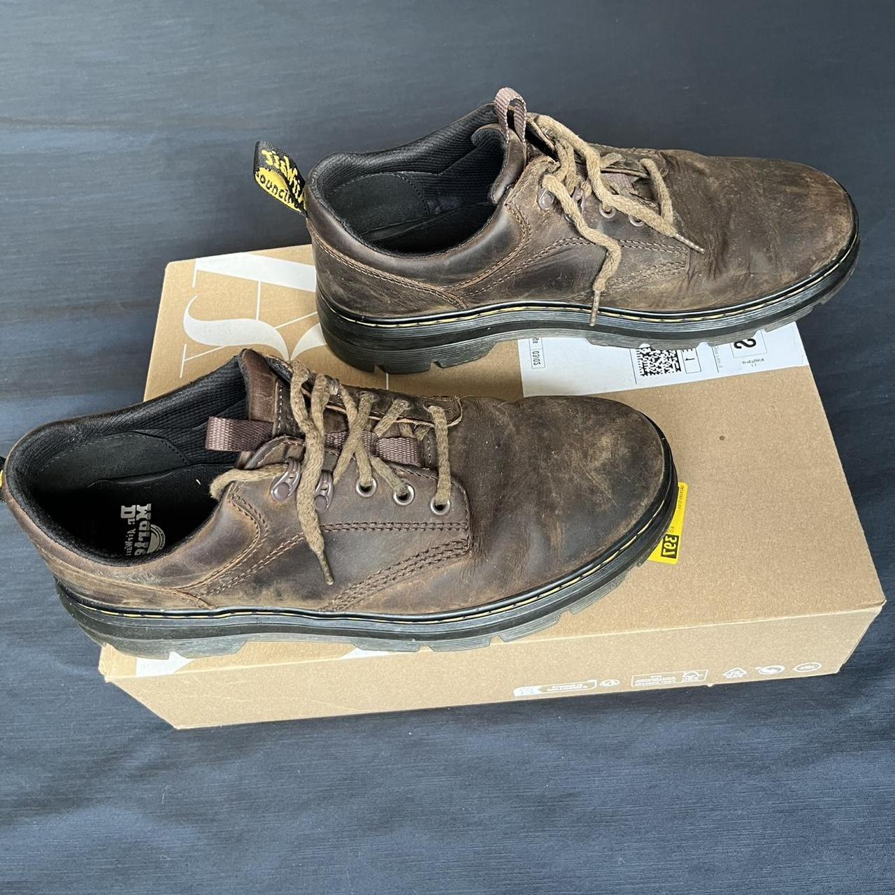 Dr. Martens Reeder Leather Utility Shoes... | Depop