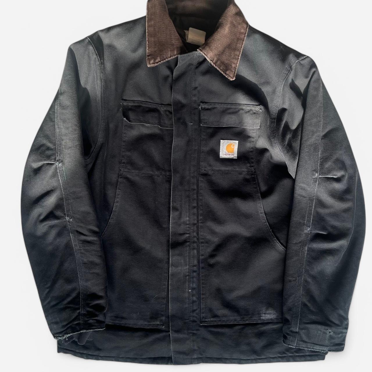 Vintage Carhartt Detroit Jacket (Black/Brown) Size:... | Depop