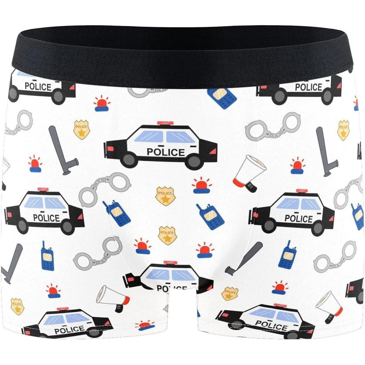 Funny Men Underwear Cop Car Boxers Briefs 1-Pack... | Depop