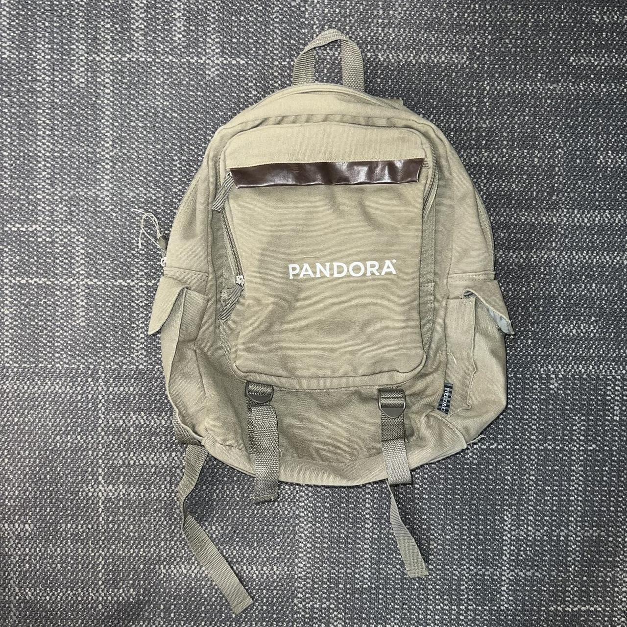 Army Green Pandora backpack #armygreen #pandora... - Depop